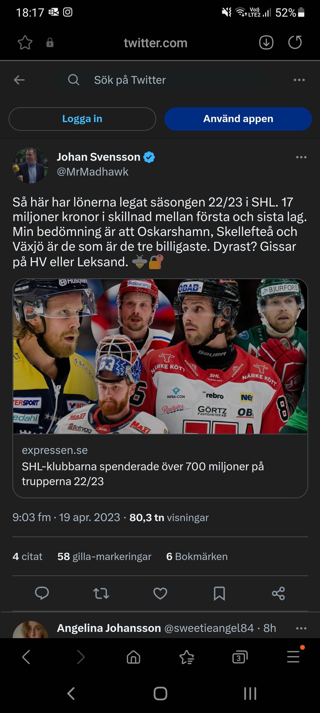 Tråden om HV71 (-1) - Sida 113 - HV71 - HV71fans.se